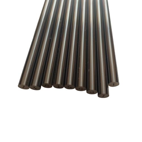 carbide rods with two coolant holes, rods with two parallel coolant ducts